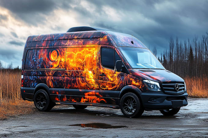 Professional van wrap design, vehicle wrap design by Margaretlewi | Fiverr