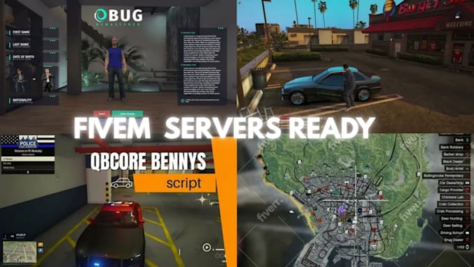 Fix fivem script fivem dev fivem server mlo map roleplay esx gta qbcore by James_mark090 | Fiverr