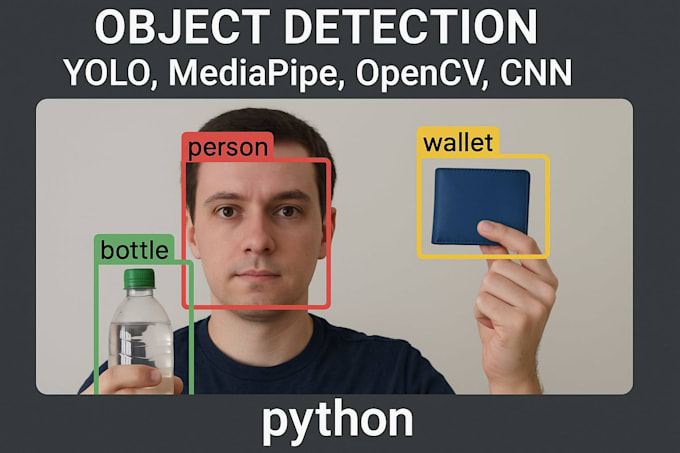 Build object detection using yolo, mediapipe, opencv, cnn, and python by Iri_sh | Fiverr