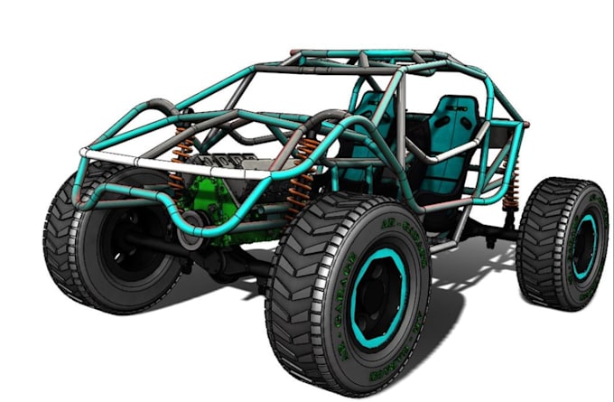 Create 3d vehicle chassis model, car bumper ,3d body frame, automotive ...