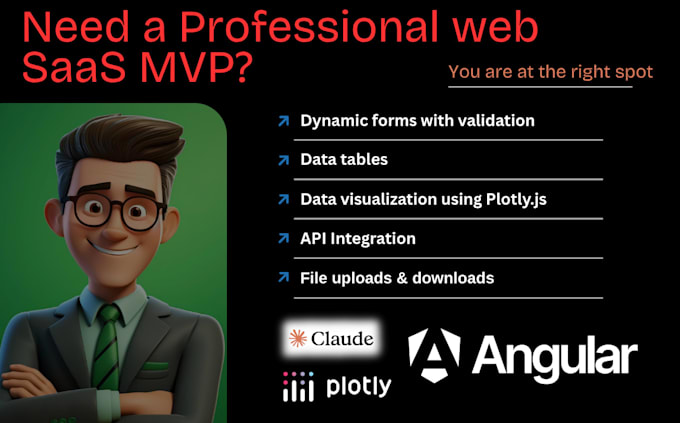 Build modern angular saas apps with api integration using ai tools by Abjalilcs | Fiverr