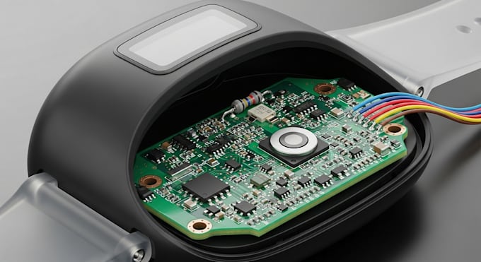 Wearable health device with pcb, enclosure, sensors firmware esp32 s3 ...
