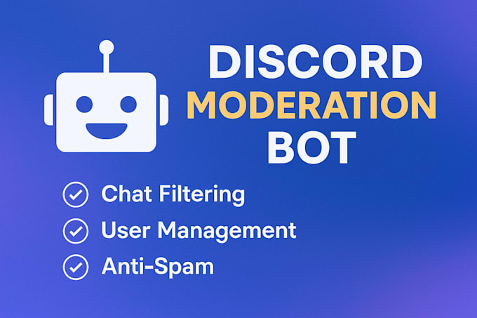 Create a custom discord bot with economy, games and moderation by Taadez | Fiverr