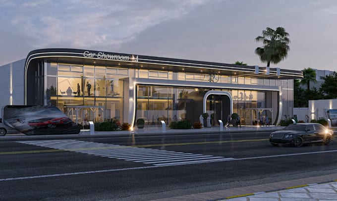 Model 3d automotive showroom,interior layout,car dealer shop,electric ...