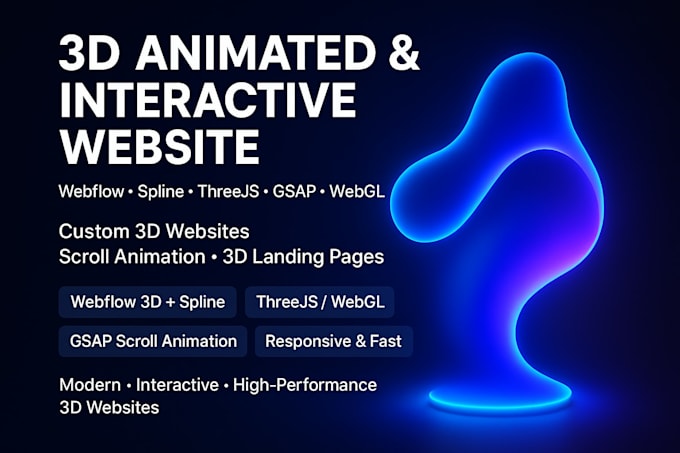 Build 3d interactive website interactive 3d website 3d animated webflow ...