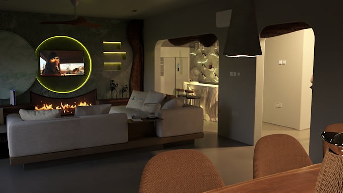 Render realistic 3d home interior design with vray by Belton_conceptz ...