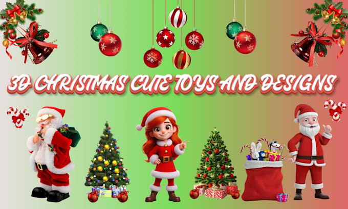 Custom 3d toy model, christmas toy design and print ready collectable ...