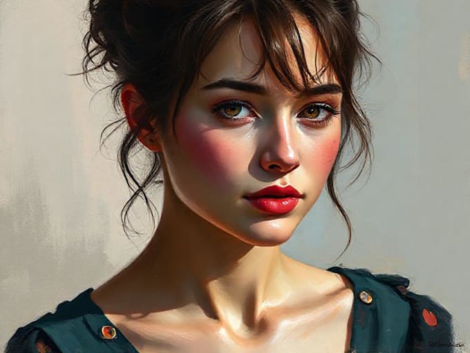 Create oil painting, digital oil painting by Kendrermer | Fiverr