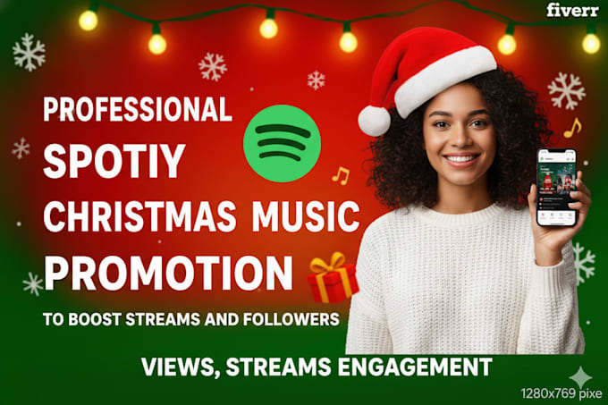 Professional spotify christmas music promotion to boost streams and ...