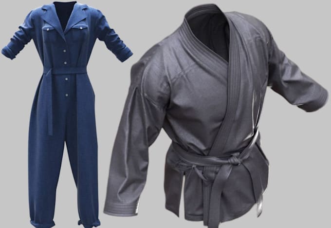 Do 3d clothing design fashion 3d metahuman cloth clo3d apparel cgi ...