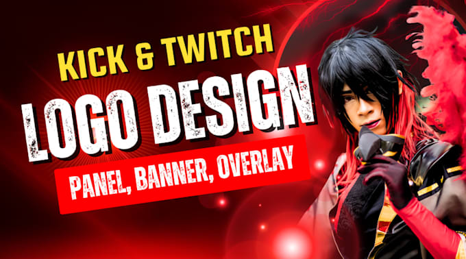 Design animated stream overlays, twitch logo, kick overlays, panels and ...