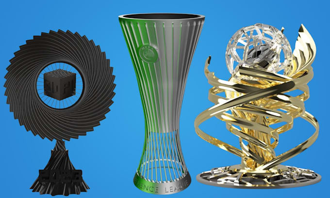 Create 3d trophy medal and award models with rendering for printing by ...