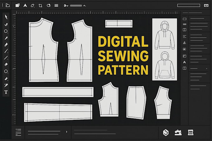 Provide factory ready sewing patterns and size grading in dxf pdf by ...