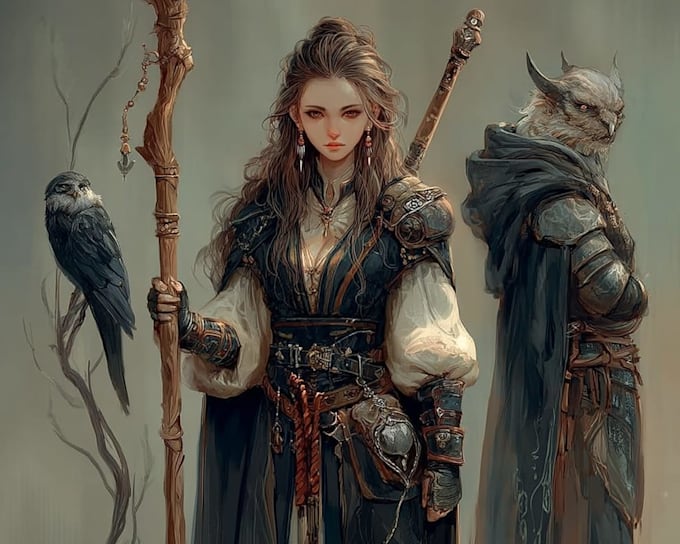 Draw dnd fantasy character and concept art illustration by Tedhtingale ...