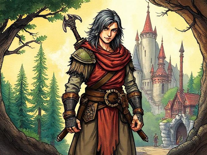 Your dnd character art or rpg character, character design by ...