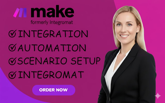 Build fully automated workflows in make com integromat with ai ...