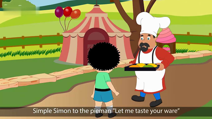 Create 2d kids animation, nursery rhymes, kids learning and cartoon ...