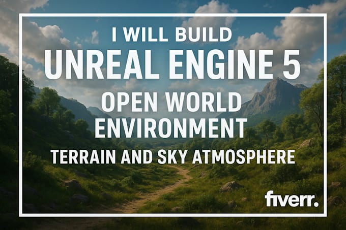 Build unreal engine 5 open world environment, terrain and sky ...