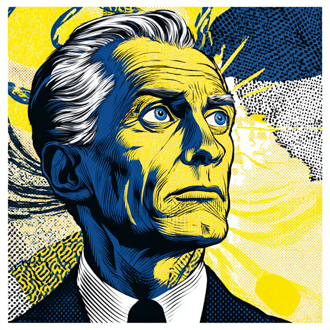 Draw pop art portrait in roy lichtenstein style by Callenhardse | Fiverr