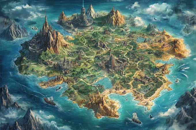 Do fantasy map design by Alvarotrejofs | Fiverr
