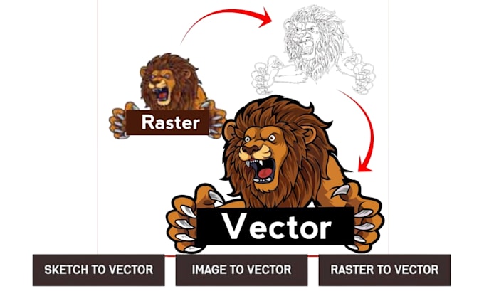 Convert raster to vector, image to vector, sketch to vector by ...
