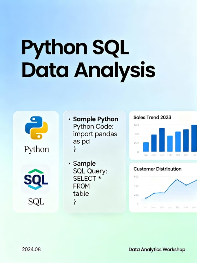 Do data analysis with python sql by Zulqarnainakk | Fiverr