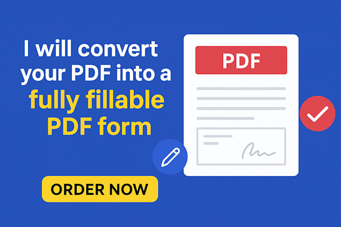 Create a fillable pdf form or make your pdf editable by Designlikers ...