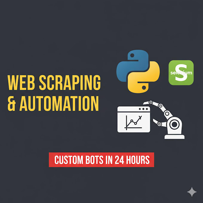 Develop a custom python selenium bot for web scraping and automation by Parthasopa | Fiverr