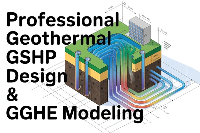 Geothermal gshp system, ground heat exchanger modeling, borehole and ...