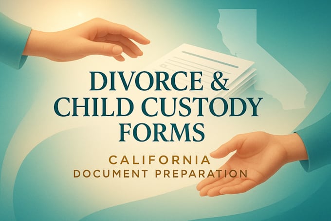 Prepare your california divorce and child custody forms by Scarlett ...
