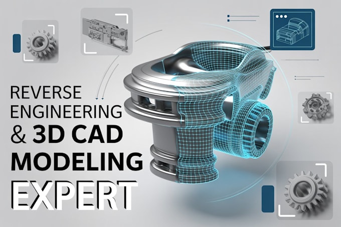 Reverse engineering, 3d modeling, cad design, machine part, gear ...