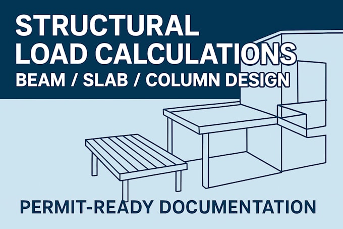 Structural load calculations beam slab column design permits by Engerr ...