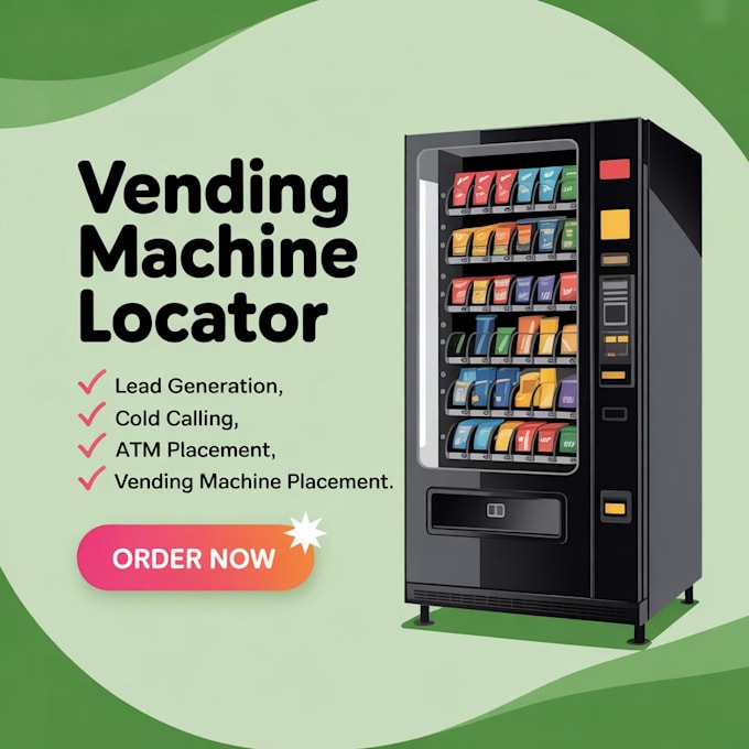 Do vending machine locator, cold calling, high traffic vending machine ...