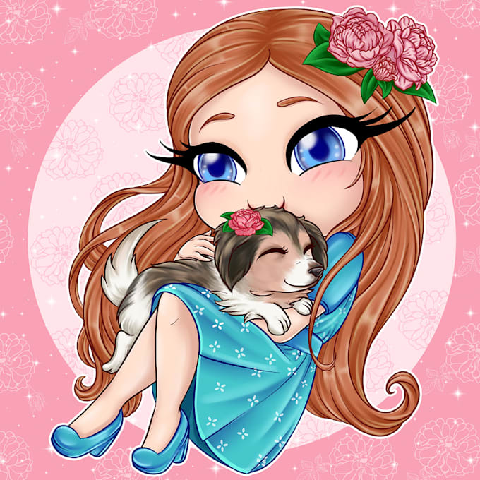 Create a cute chibi portrait of you in my style by Vanuzza | Fiverr