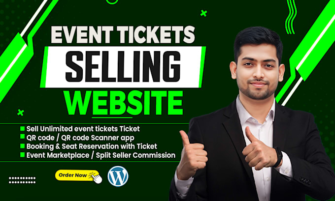 Develop a modern wordpress event booking and ticket sales website by ...