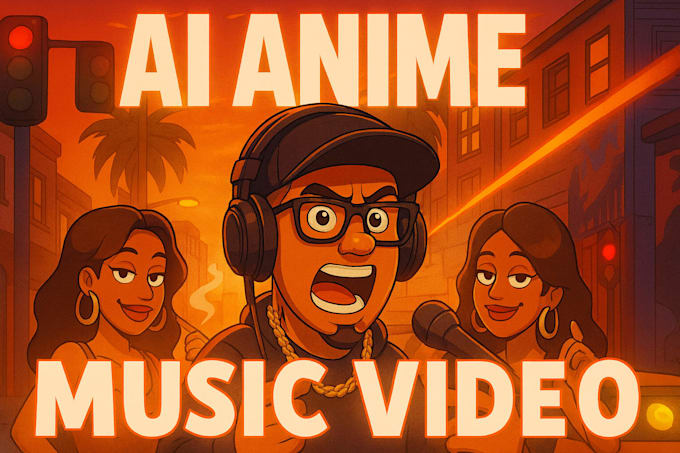 Create cinematic ai anime style reggae music video for african global ...