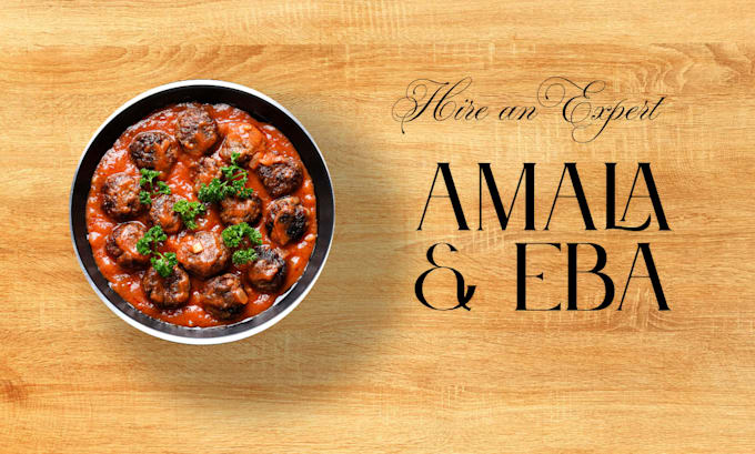 Create amala and obe egboyin, obe egusi, eba and iyan by Frank_miller7 ...