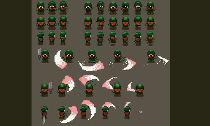 Top down pixel art tileset pixel game asset anime style pixel art ...