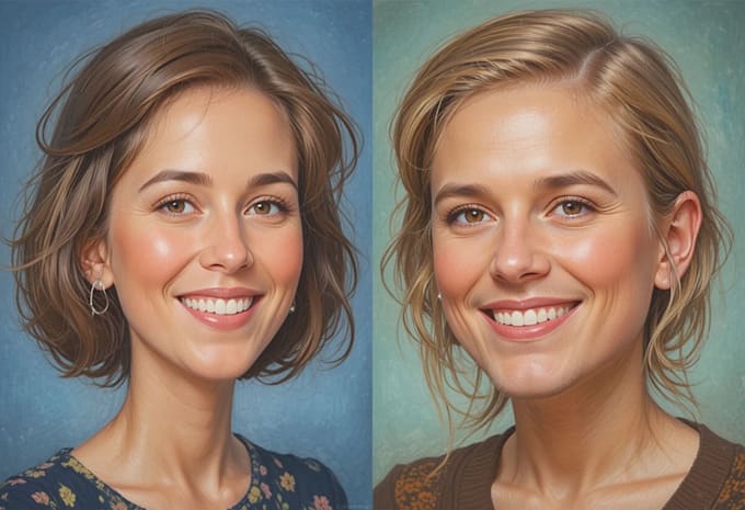 Paint customized portraits into an oil painting by Alexandriaauf | Fiverr