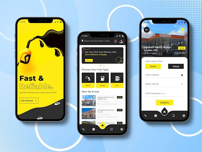Build fuel delivery app, petrol delivery app, gas station app, fuel ...