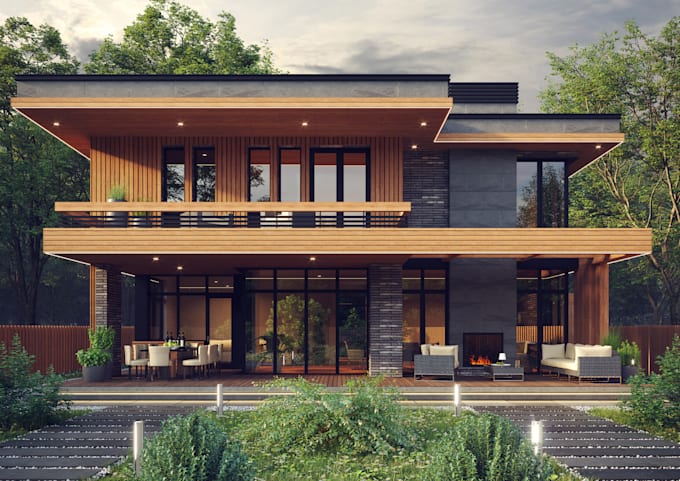 Create an architectural design for a house by Arch_juliat | Fiverr