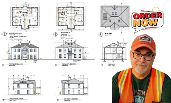Be your architect, draftsman for house plans, 2d floor plan blueprints ...