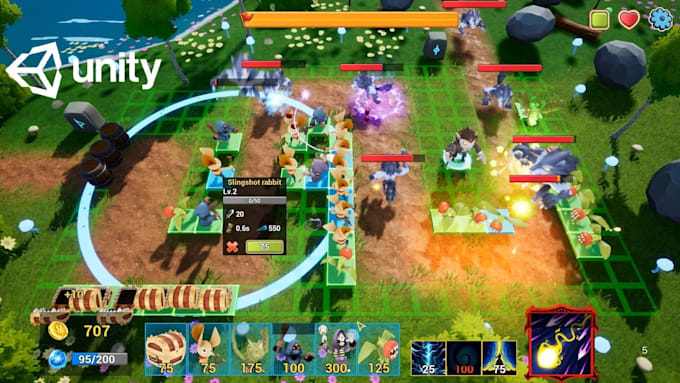 Create unity game development, rpg, strategy game, mmorpg, multiplayer ...