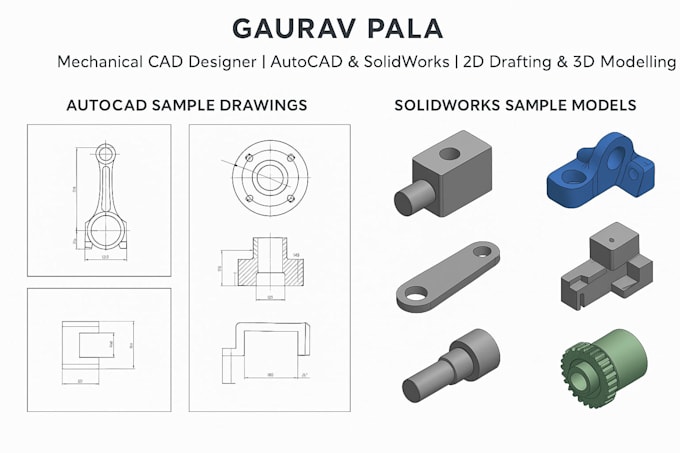 Mechanical 2d drafting in autocad by Gaurav_pala | Fiverr
