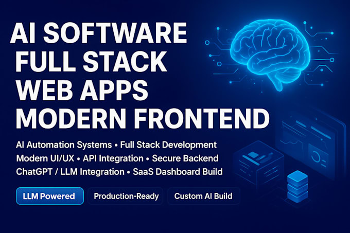 Do ai web application, software development, full stack website development by Abdur_dev09 | Fiverr