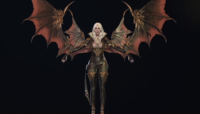 Redo realistic 3d character,vampire,creature model,rpg,hl2,ue5 rigging ...
