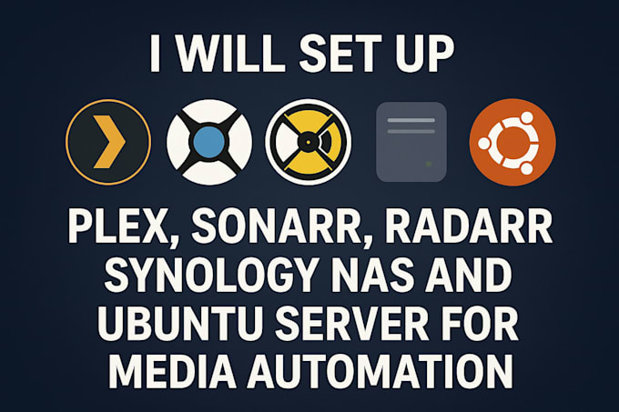 Configuración de automatización de plex media server, sonarr, radarr ...