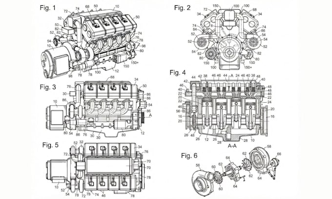 Do patent technical drawing utility patent illustration design by Emmy ...