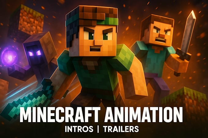 Create professional minecraft animation for youtube intros and trailers ...