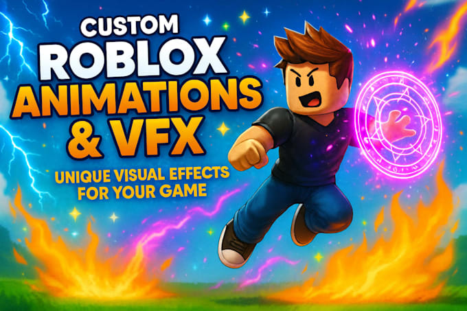 Do roblox plugin, vfx, animations, by Sh1vamraja | Fiverr